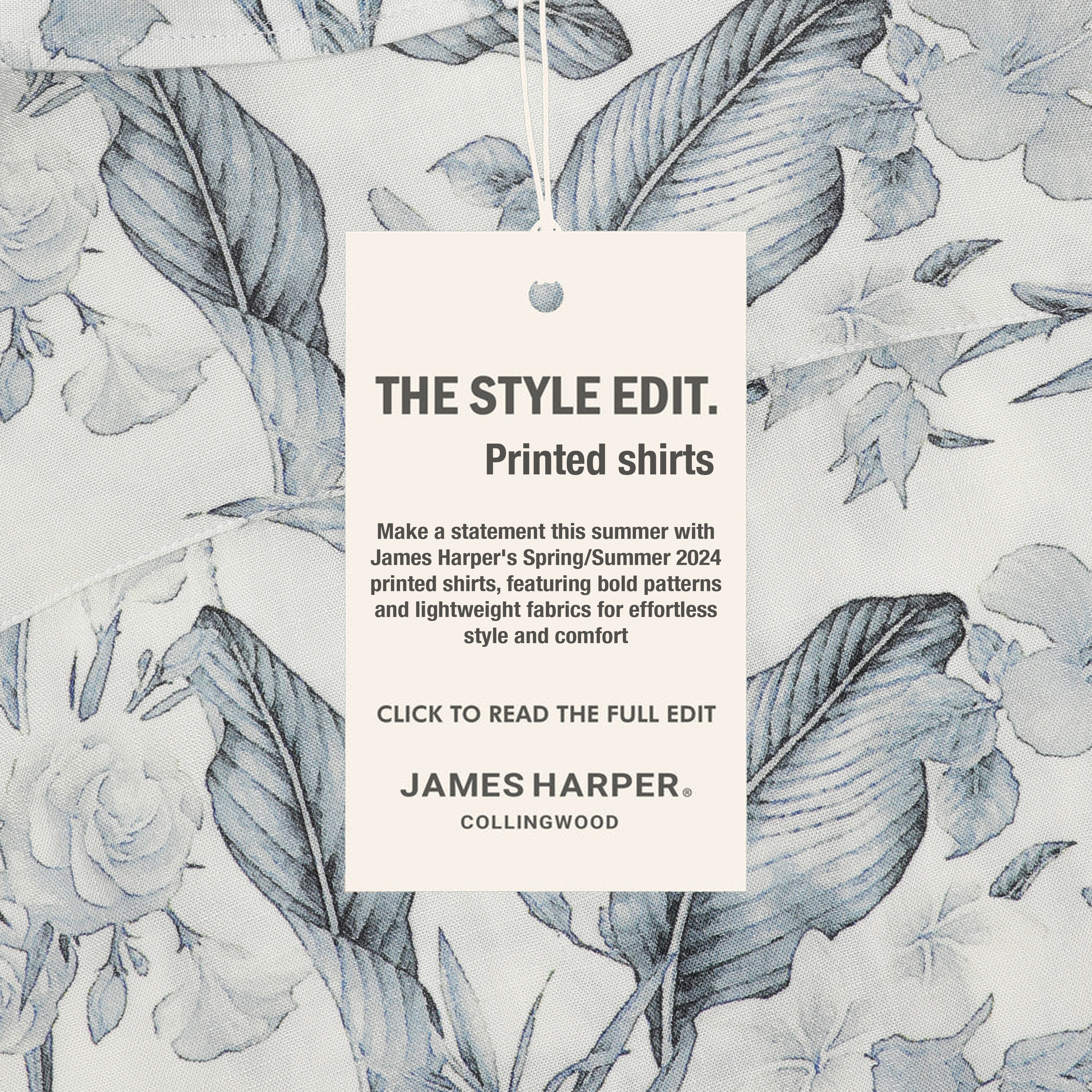 Printed Shirts - James Harper Clothing