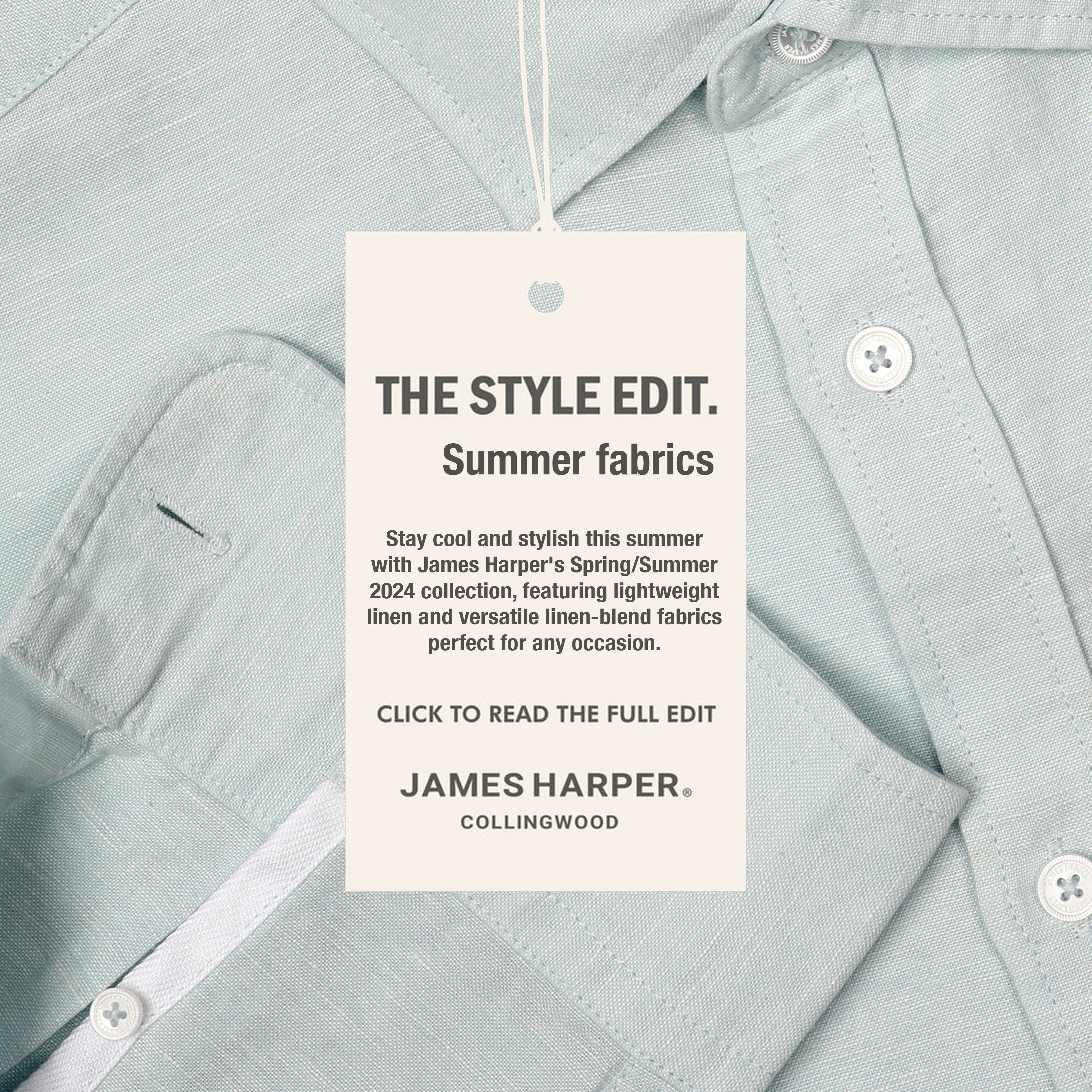 Summer Fabrics - James Harper Clothing