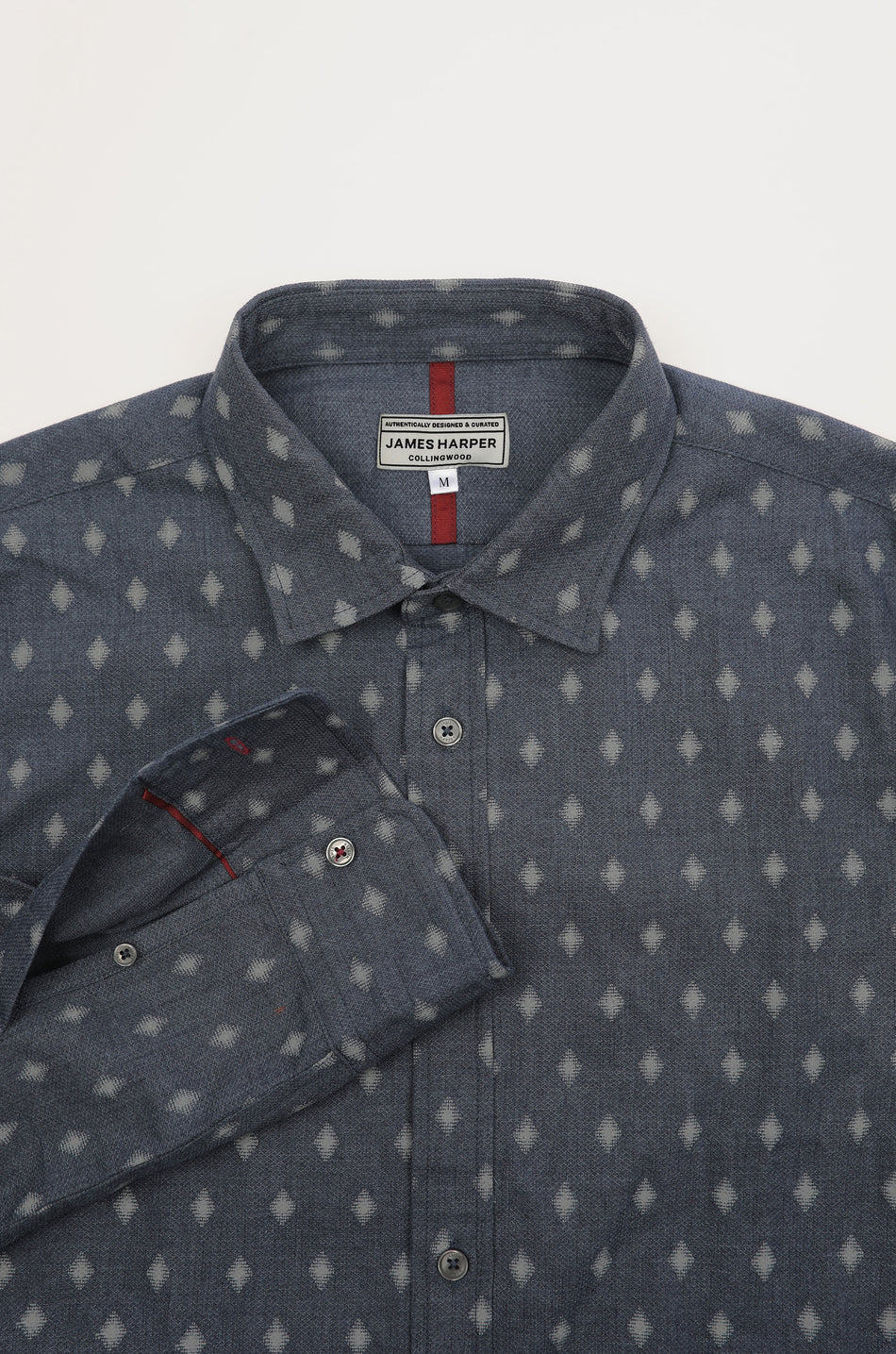 Navy Marle Dakota Diamond Shirt - James Harper Clothing